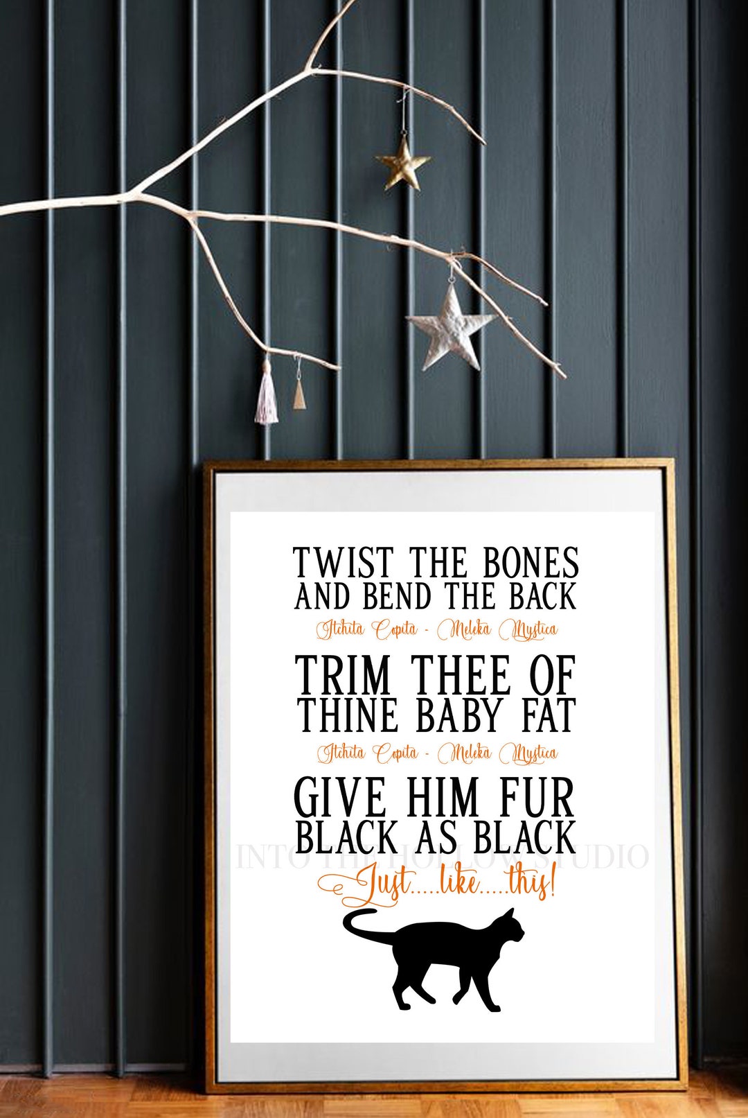 Binx the Cat Spell Sign Printable Download Art Print Hocus Pocus ...