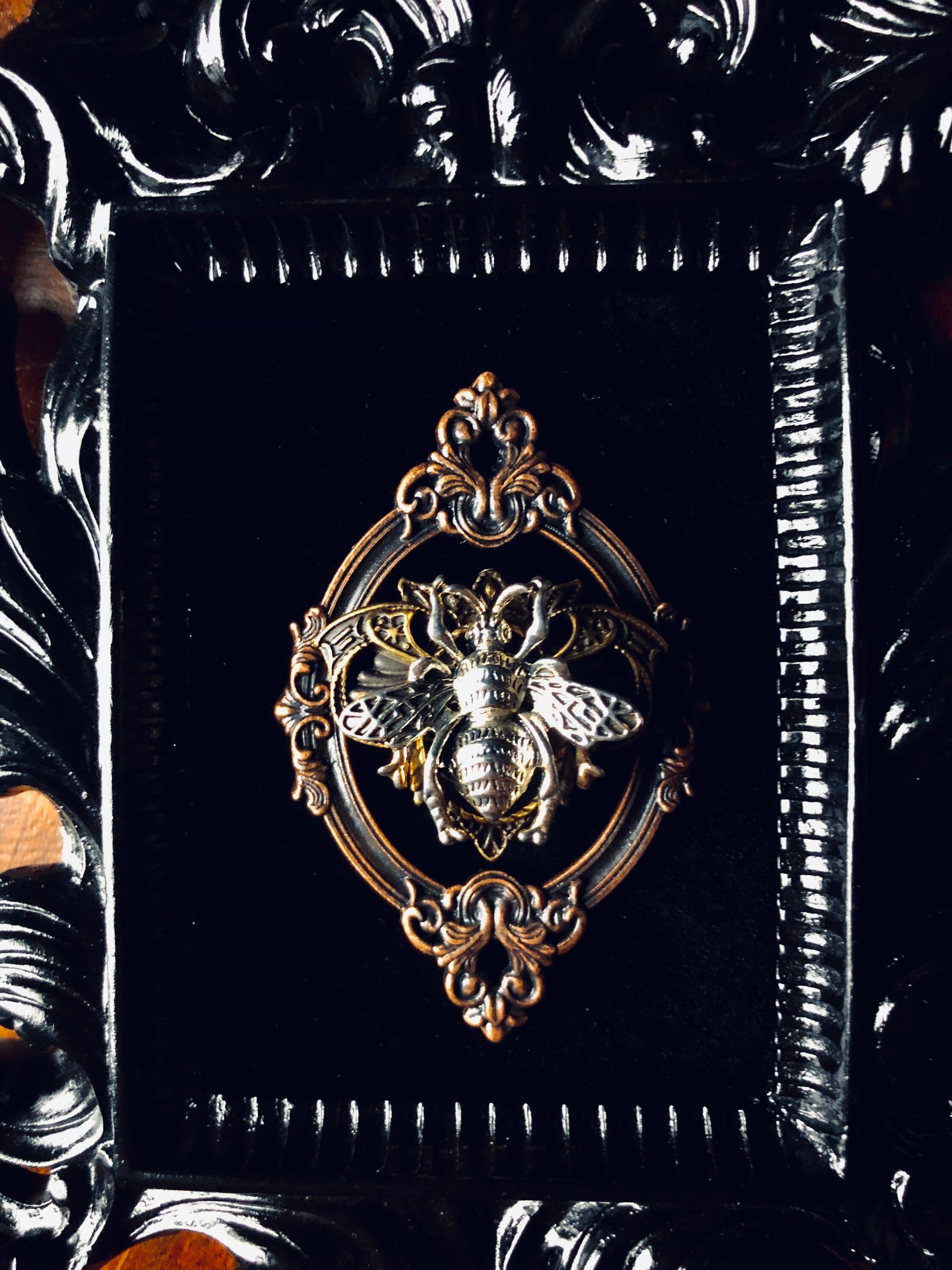 Bee With Ornate Frame Macabre Faux Taxidermy Victorian - Etsy