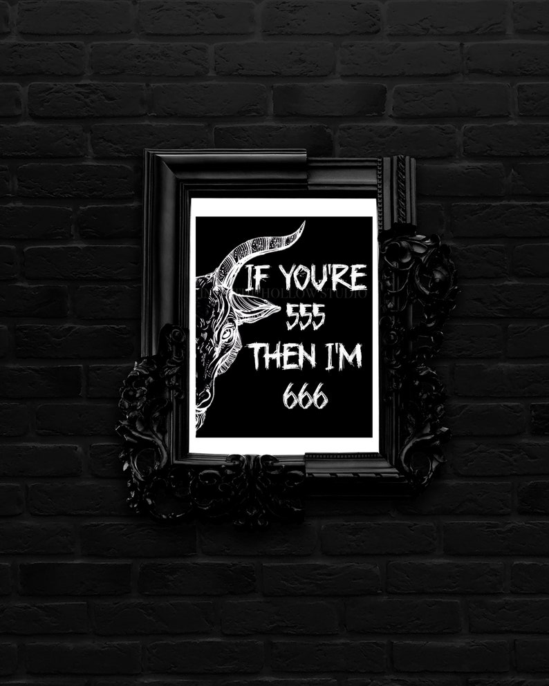 If You're 555 Then I'm 666 Downloadable Print, Slipknot, Heretic Anthem ...