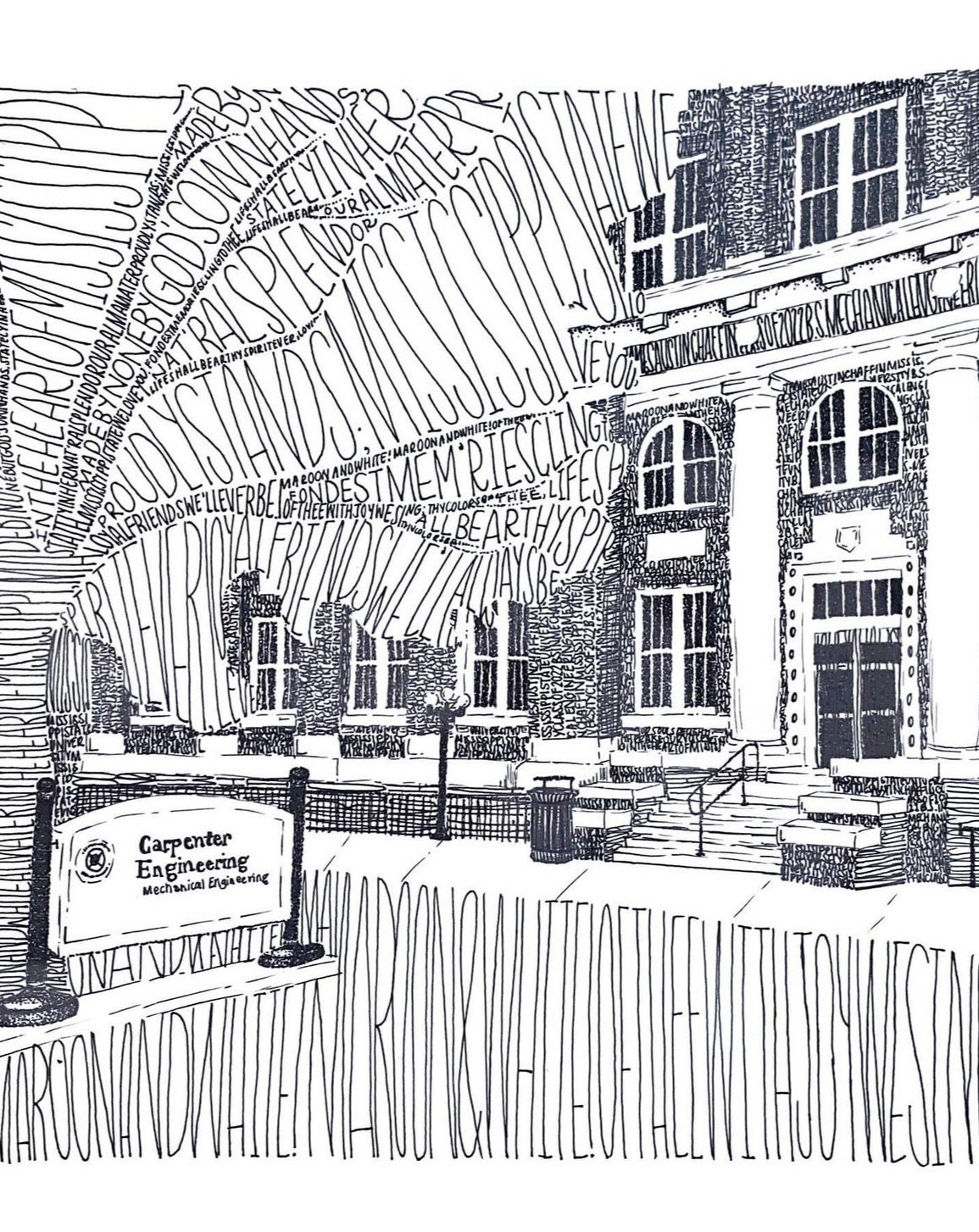 Custom Word Art Building - Etsy