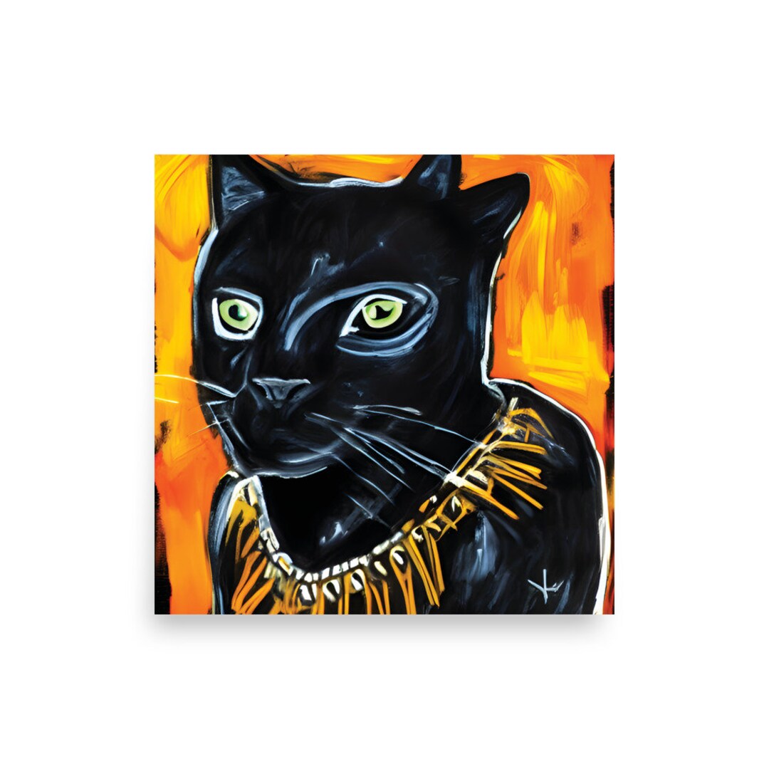 Square Art, Feline Print, Abstract Art, Popular Poster Print, Hype ...