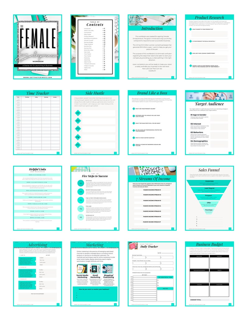 Business Workbook Business Planner Business Plan Workbook - Etsy