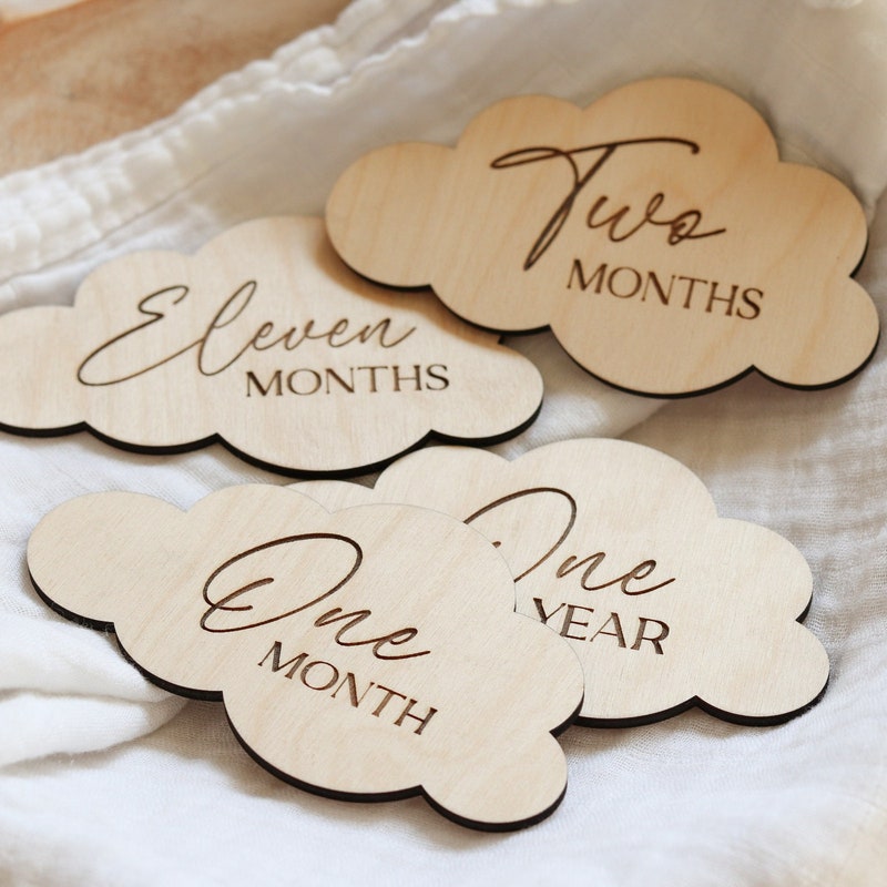 Baby Milestone Signs Cloud - Etsy