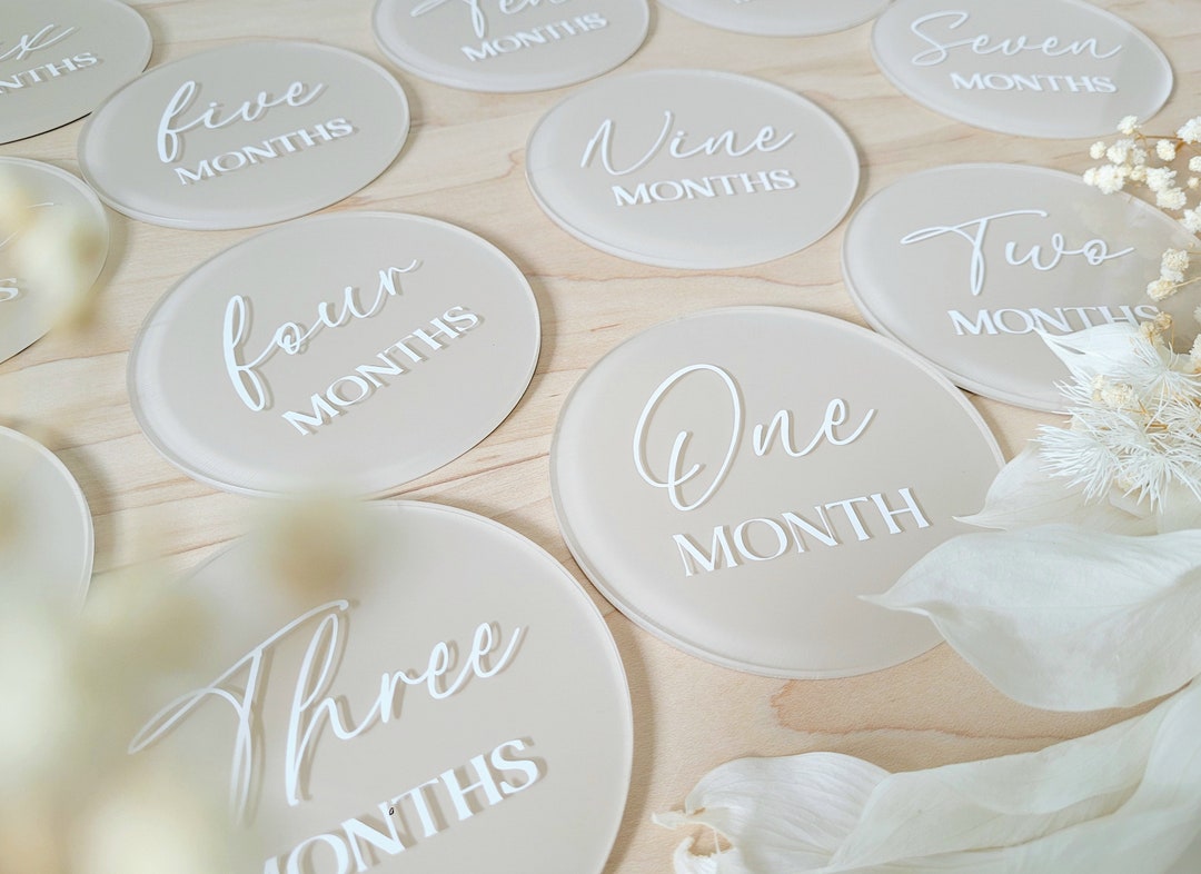 Baby Milestone Discs, Personalized Baby Name Plaque, Baby Name ...