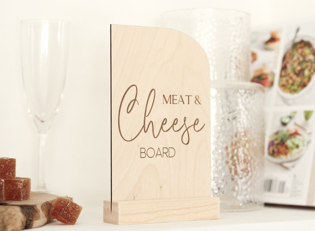 Charcuterie Board Sign, Cheese Board, Wedding Dessert Sign, Rustic Sign ...