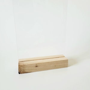 Wooden Acrylic Bases, Wedding Table Number Stands, 3mm Acrylic Sign ...