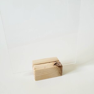 Wooden Acrylic Bases, Wedding Table Number Stands, 3mm Acrylic Sign ...