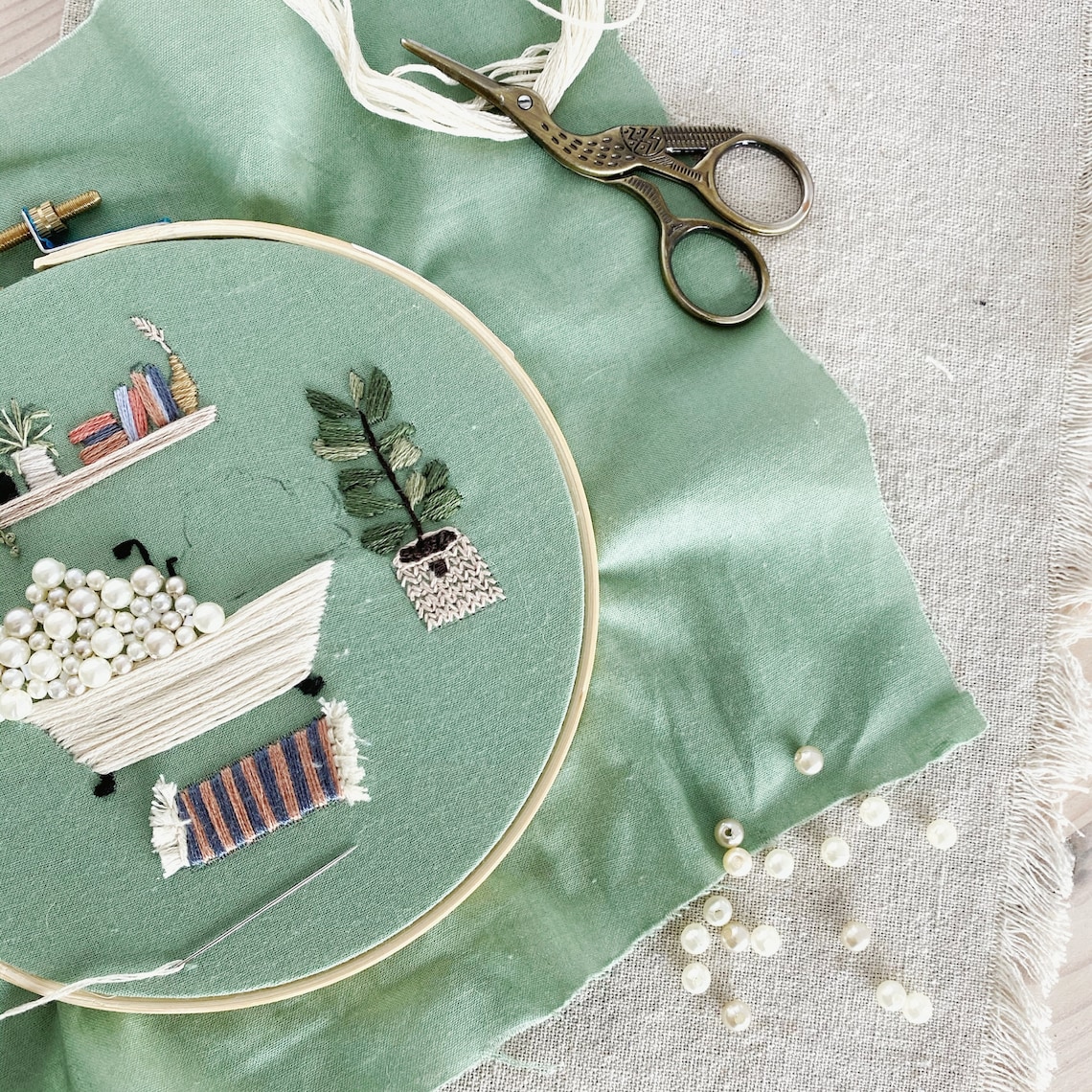 Beaded Bubble Bath Embroidery Pattern Instant Download PDF - Etsy