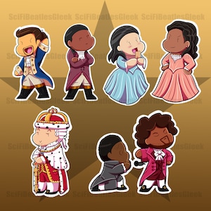 Hamilton Stickers - Etsy