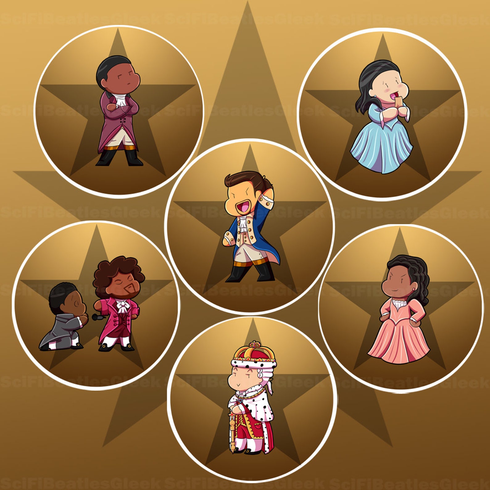 Hamilton Buttons - Etsy