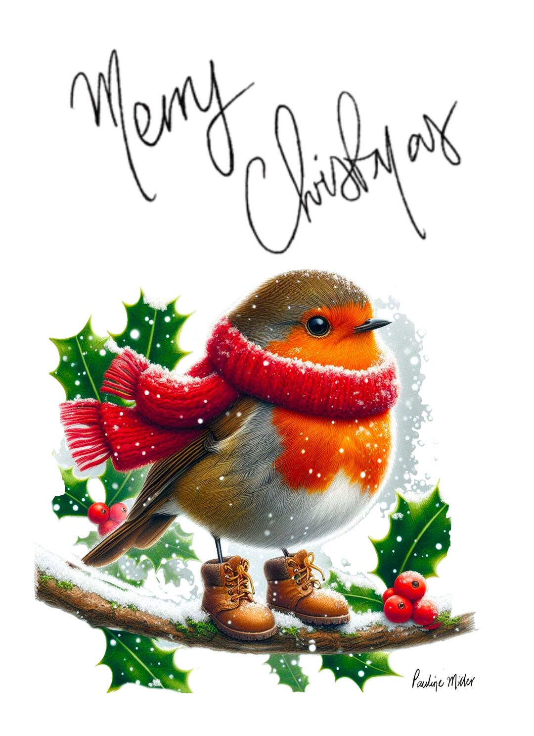 Robin Christmas Cards, Robin, Cute Robin, Birds, Unique Robin, Made in ...