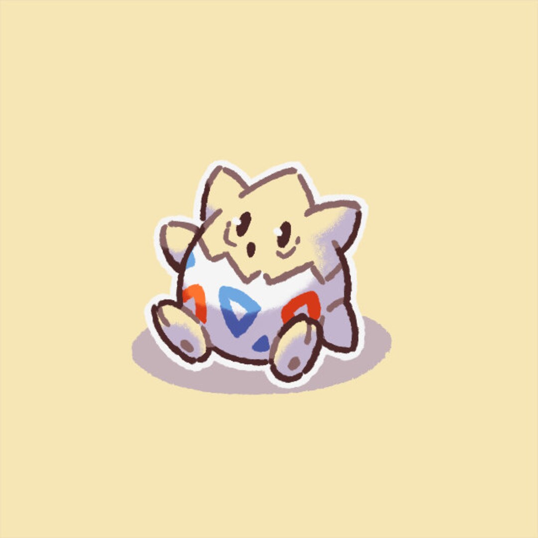 175 Togepi 1.25in Vinyl Sticker - Etsy