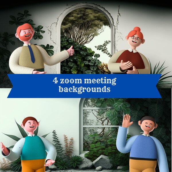 Neutral Office Zoom Background - Etsy