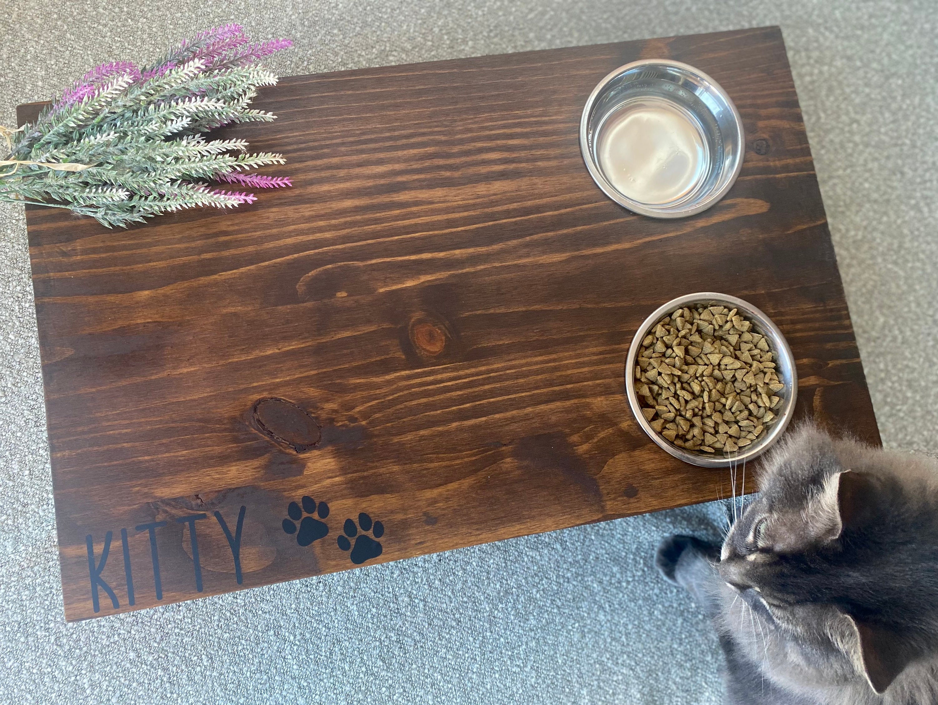 Cat Feeding Perch Cat Food Cat Food Bowl Pet Feeder Cat Food & Water ...