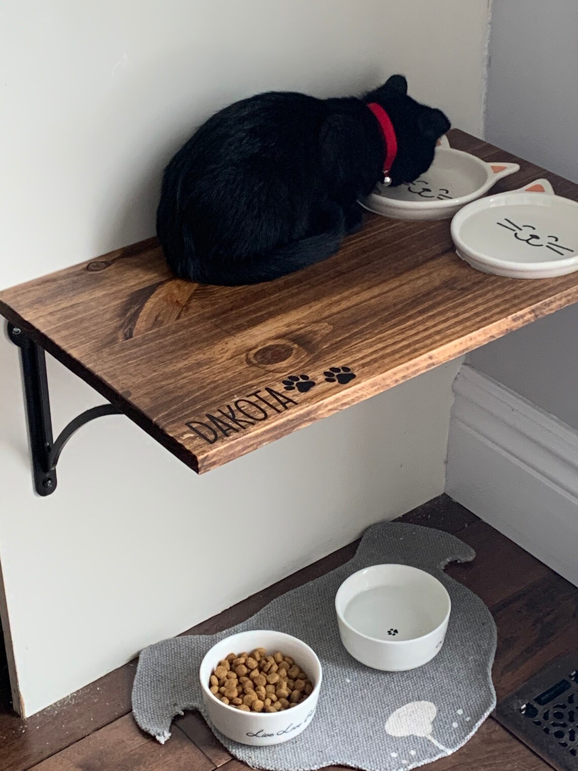 Cat Feeding Perch Cat Food Cat Food Bowl Pet Feeder Cat Food & Water ...