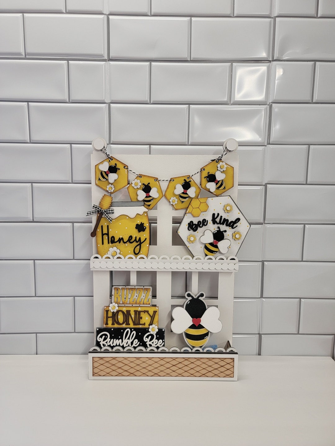 Bee Tier Tray Decor, Bee Kind Decor, Bee Kind, Bee Tier Tray Bundle ...