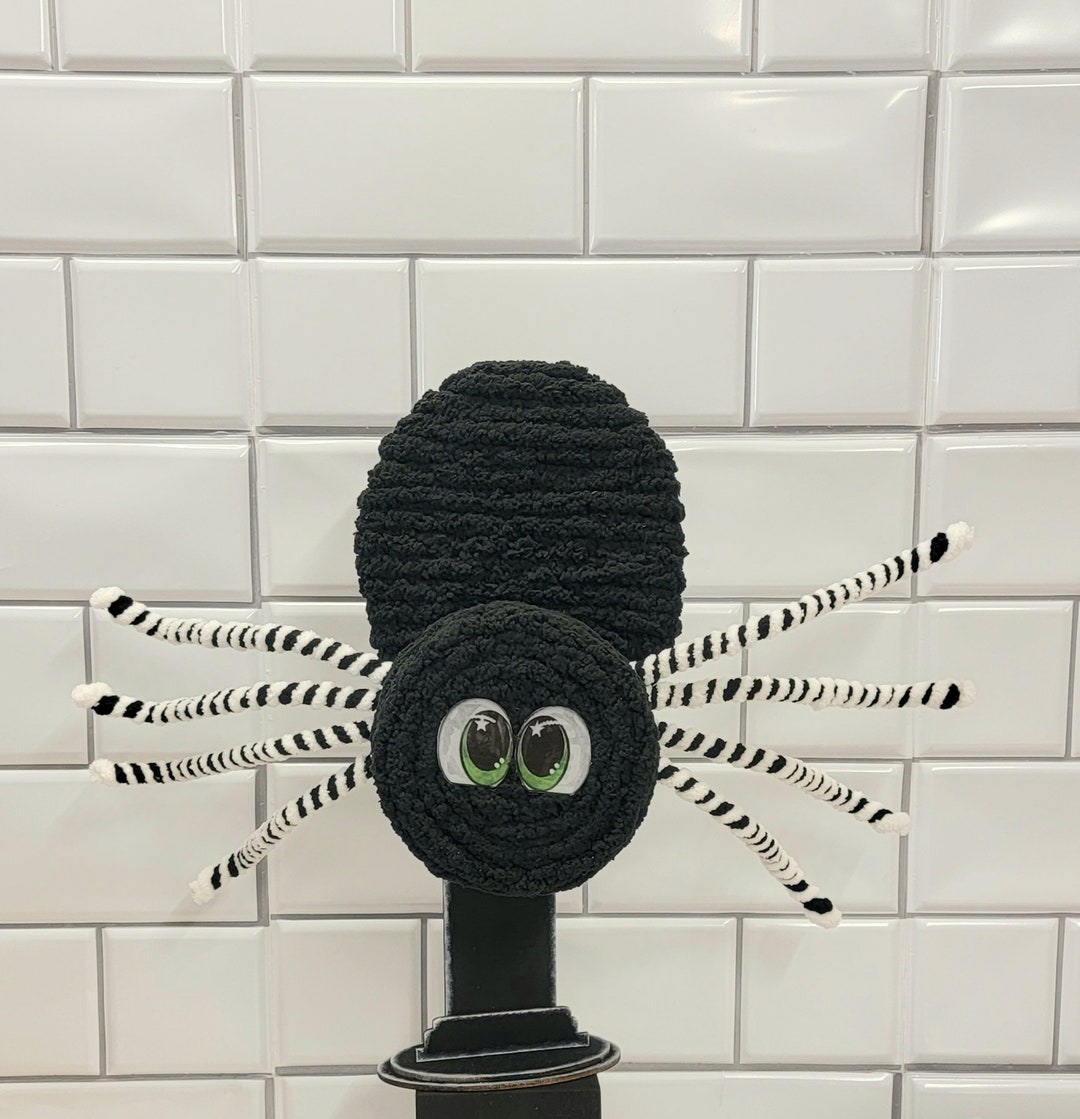 Halloween Spider, Halloween Spider Wreath Attachment, Black Whimsical ...