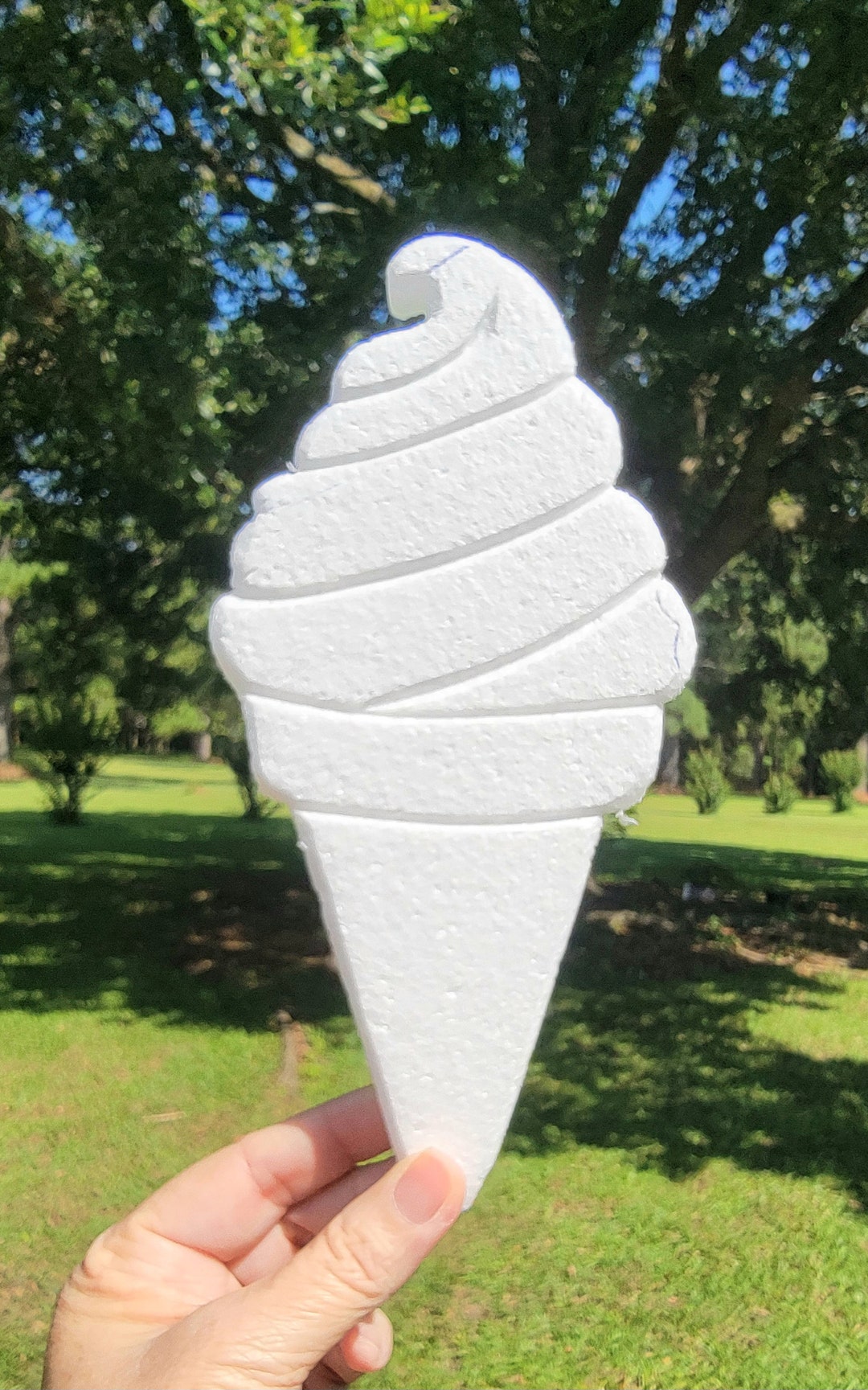 Foam Ice Cream Cone, Styrofoam Ice Cream Cone, 3 Designs - Etsy UK