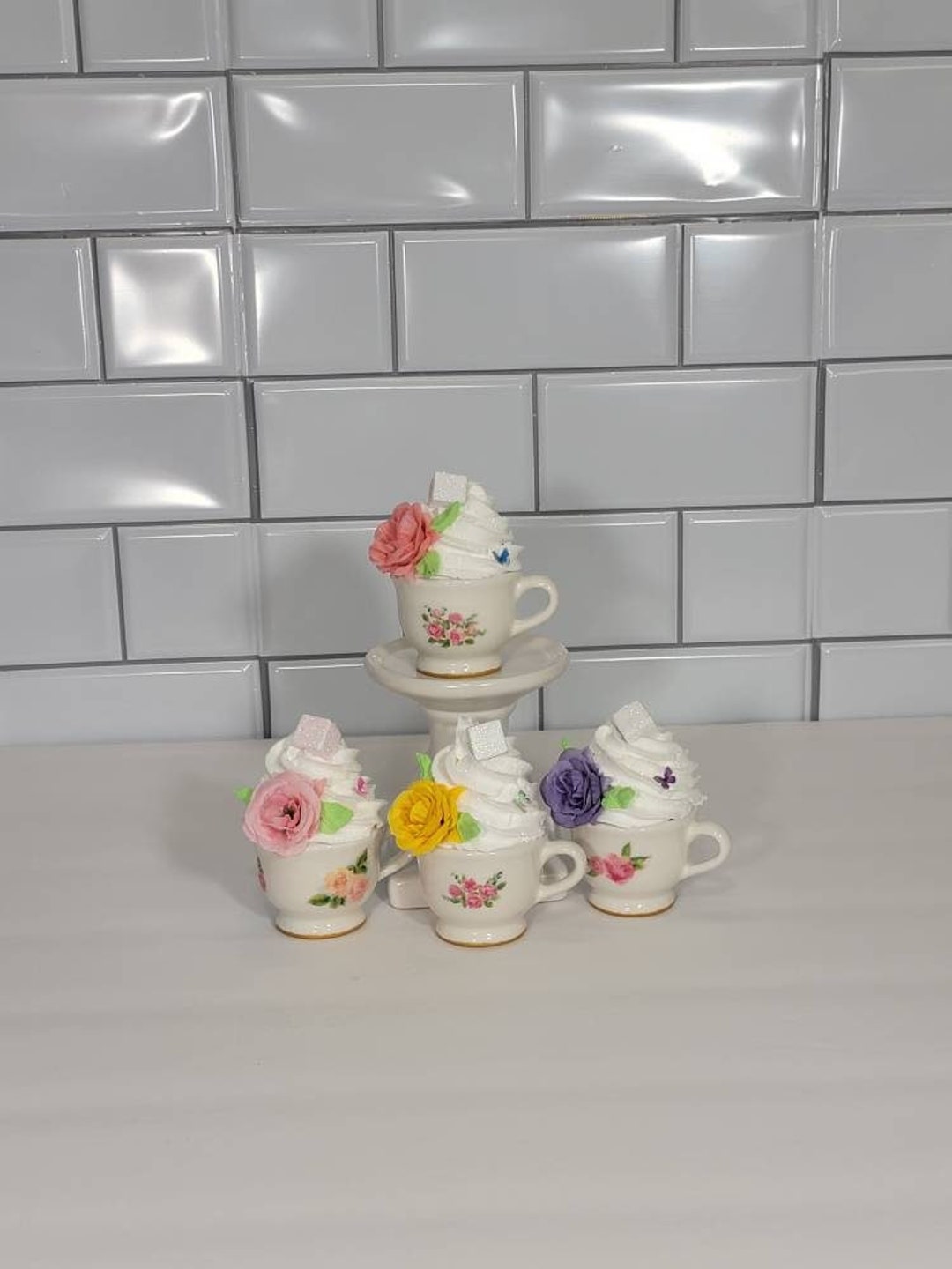 Faux Teacup Cupcake, Fake Teacup Cupcake, Faux Cupcake, Fake Cupcake ...