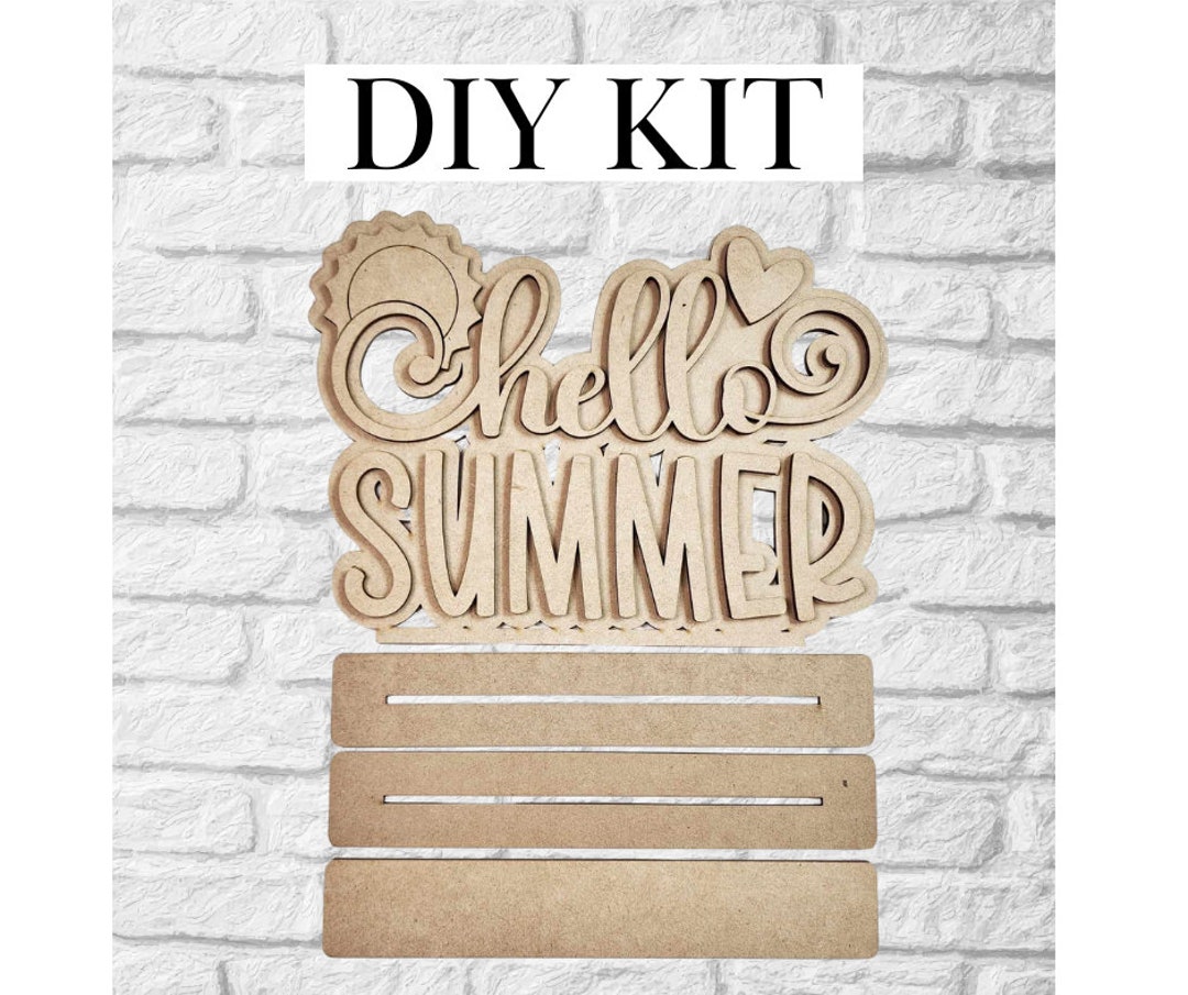 Hello Summer Signs, Hello Summer Sign Wood Blanks, Summer Sign, Sun ...