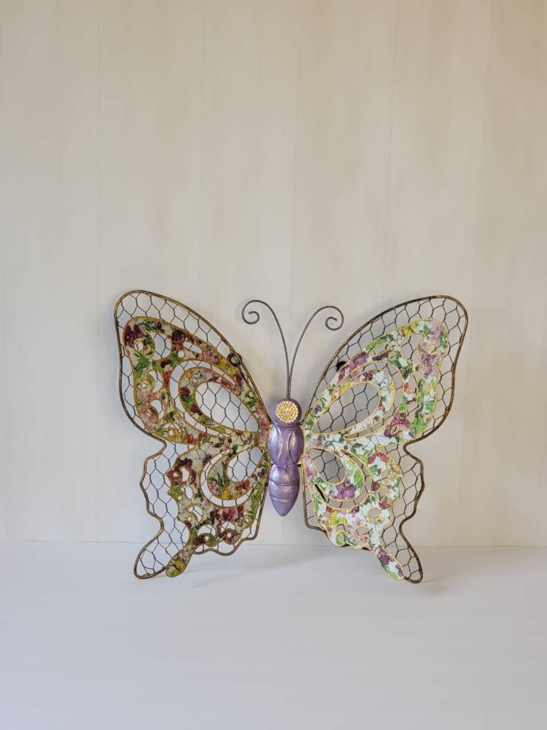 Metal Butterfly Decoration, Butterfly Decor, Metal Butterfly Door ...