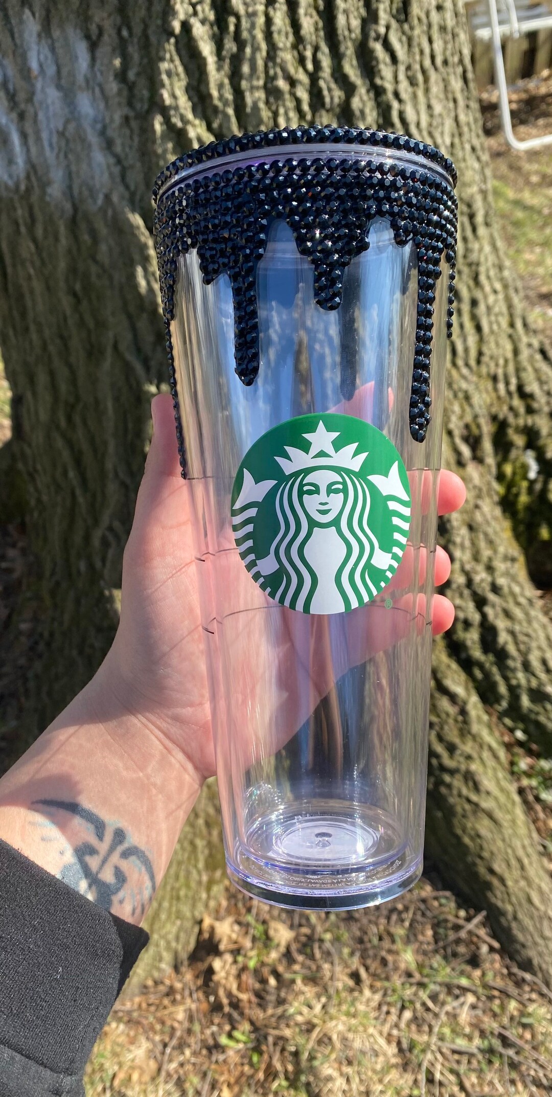 Starbucks Venti Rhinestone Drip Tumbler - Etsy