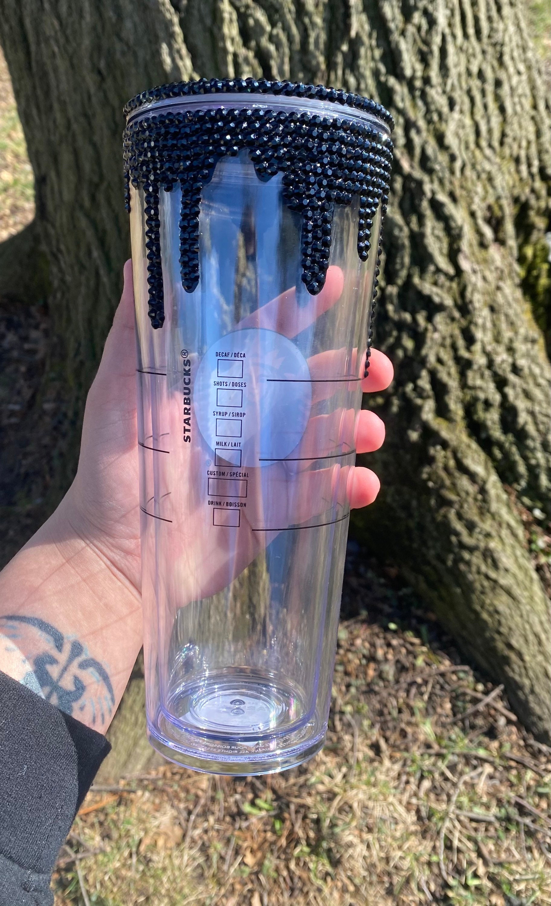 Starbucks Venti Rhinestone Drip Tumbler - Etsy