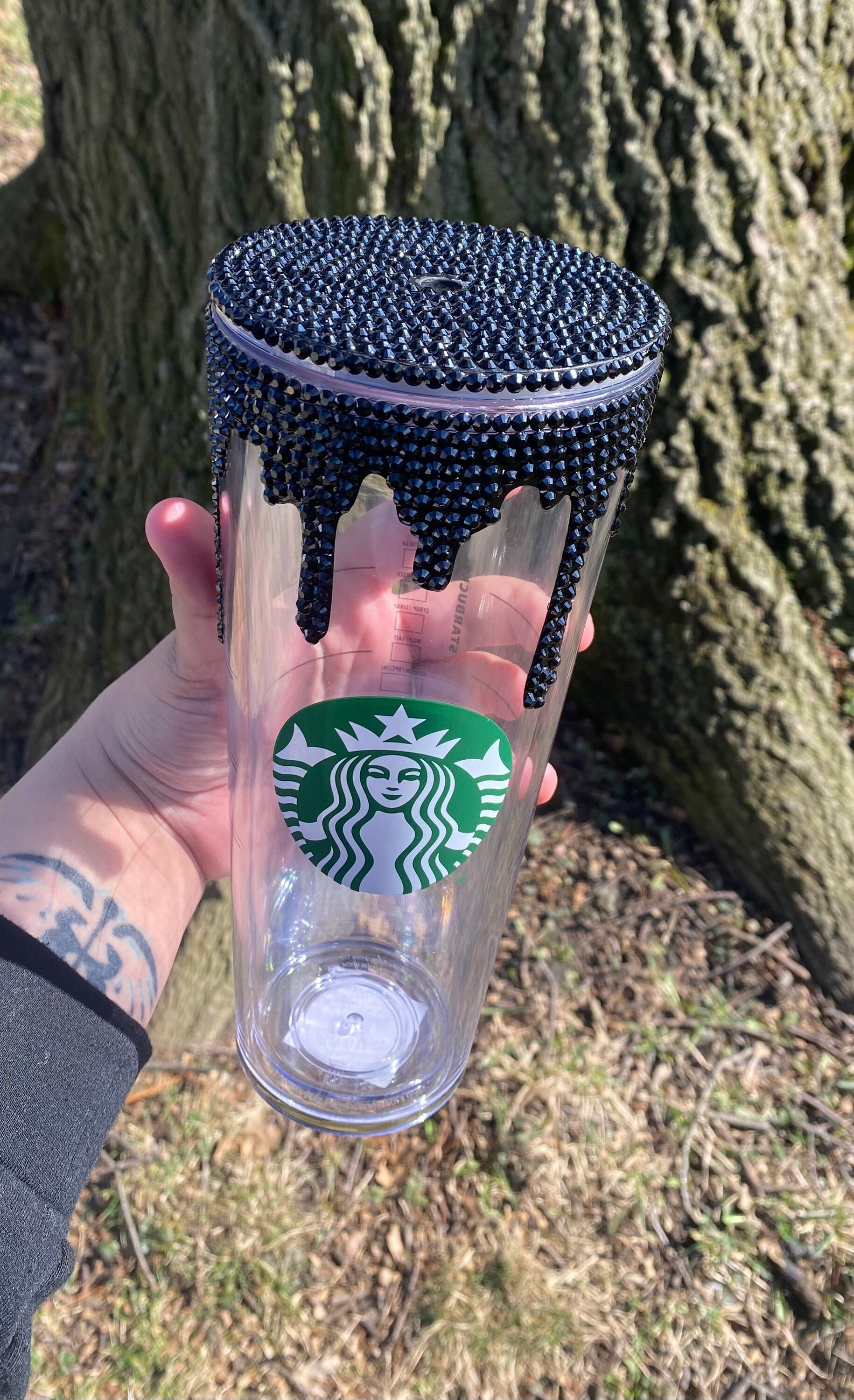 Starbucks Venti Rhinestone Drip Tumbler - Etsy