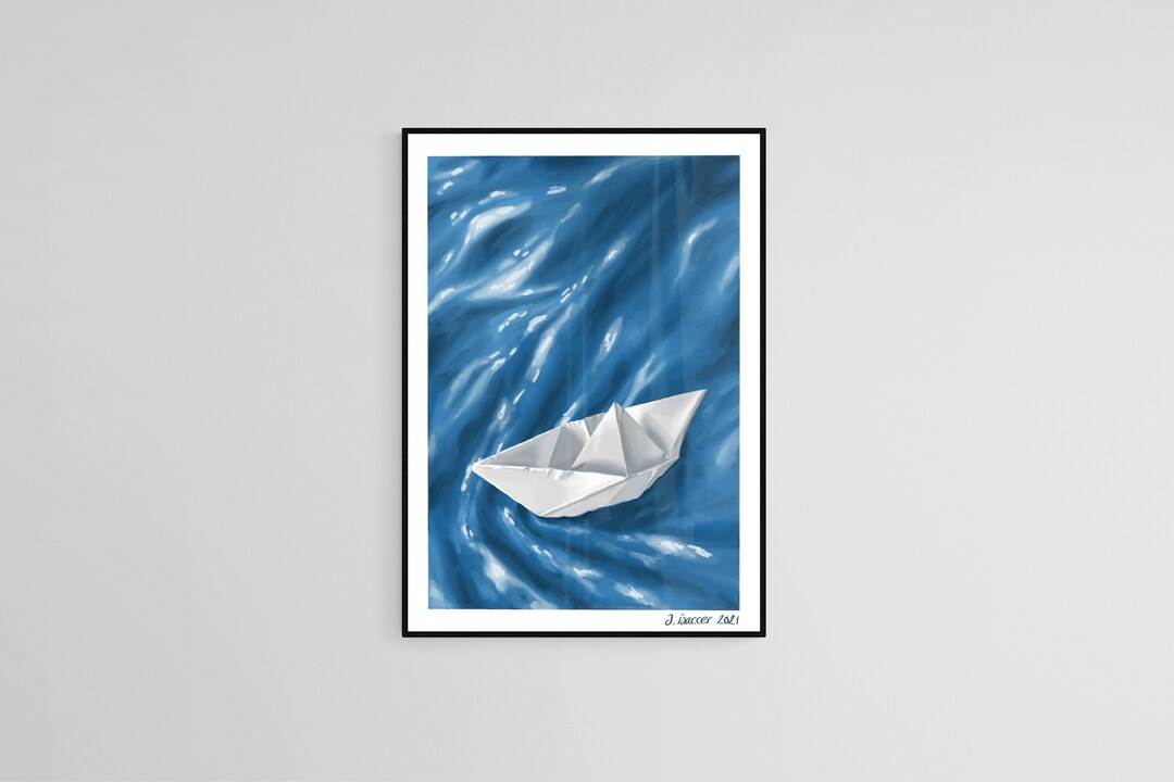 Paper Boat Poster / Plakat - Etsy Singapore