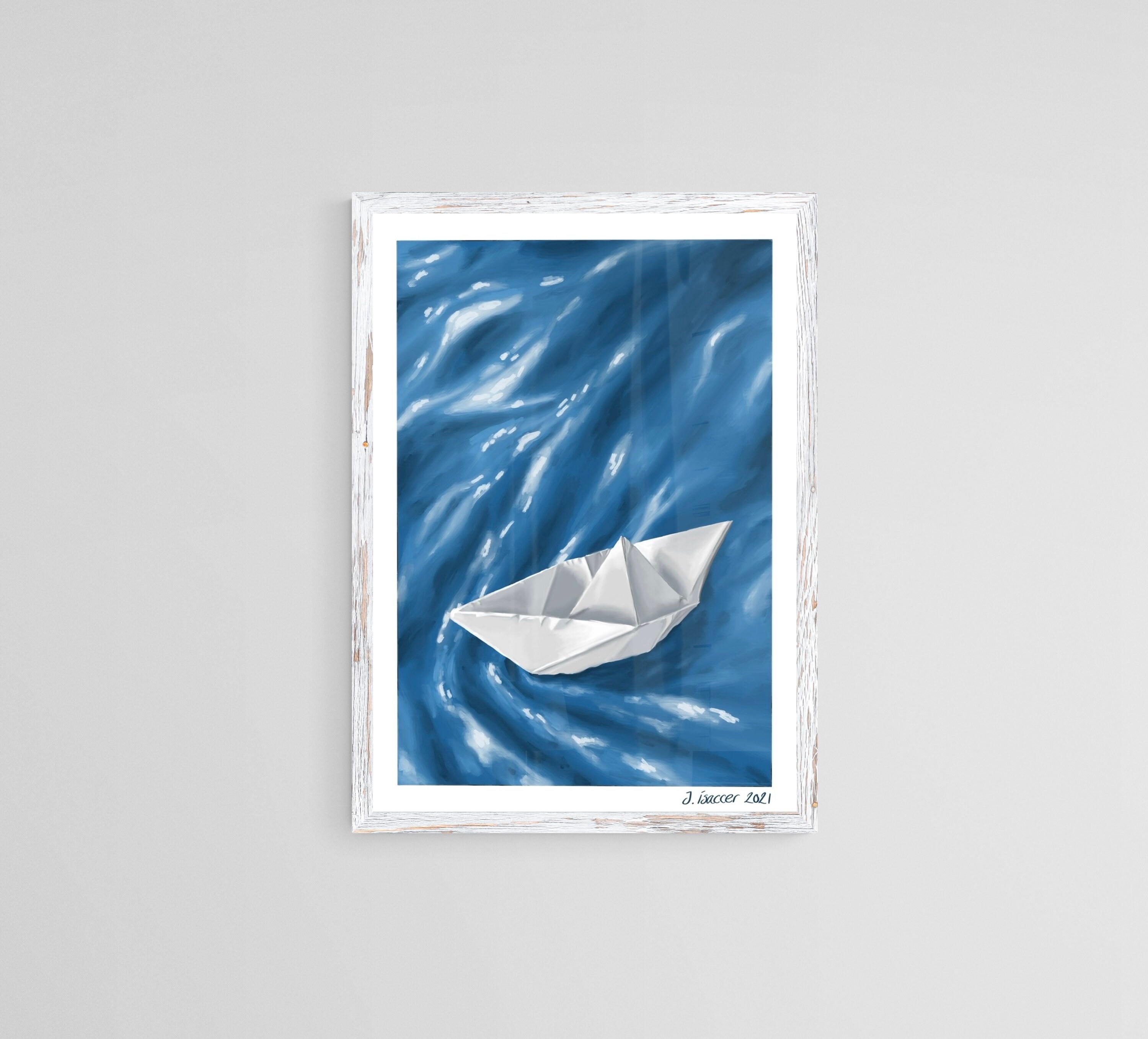 Paper Boat Poster / Plakat - Etsy Ireland