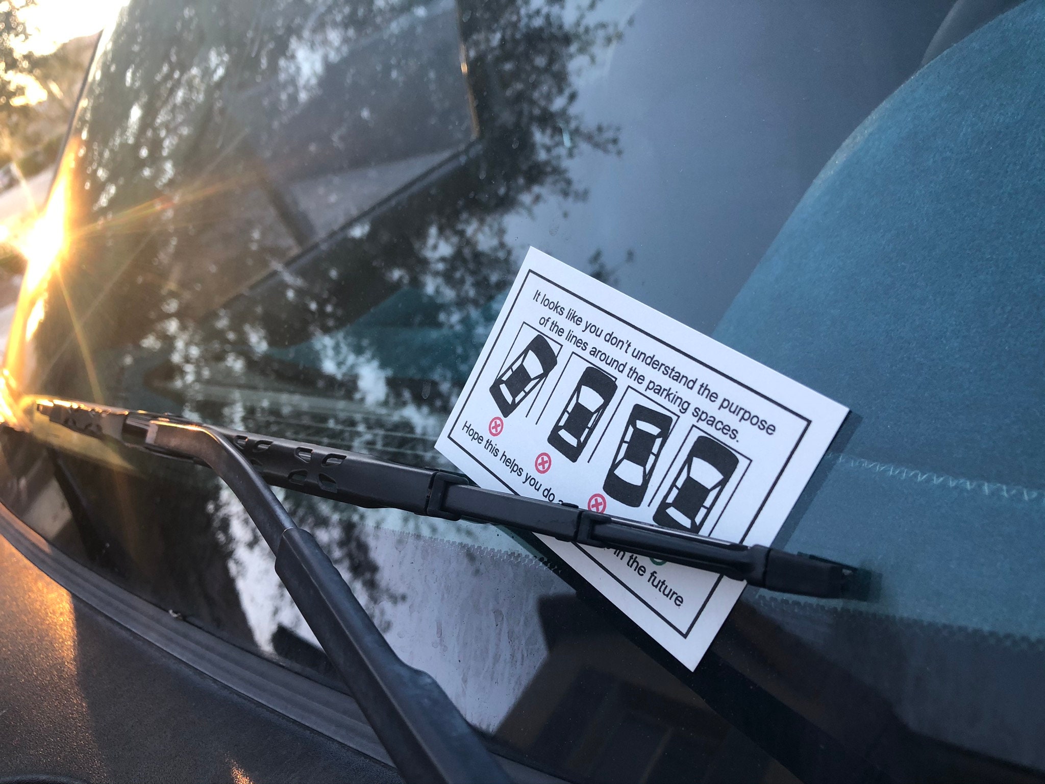 Bad Parking Cards You Park Like a Jerk Cards Fake Parking - Etsy