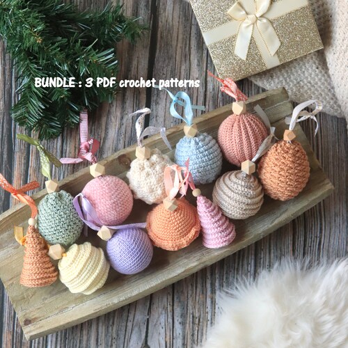 BUNDLE : Crochet Christmas Ornaments Patterns Crochet - Etsy