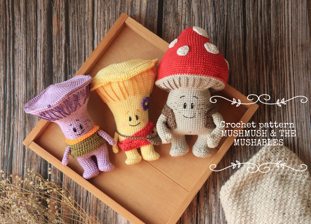 BUNDLE Mush-mush and the Mushables , PDF Crochet Pattern , Amigurumi ...