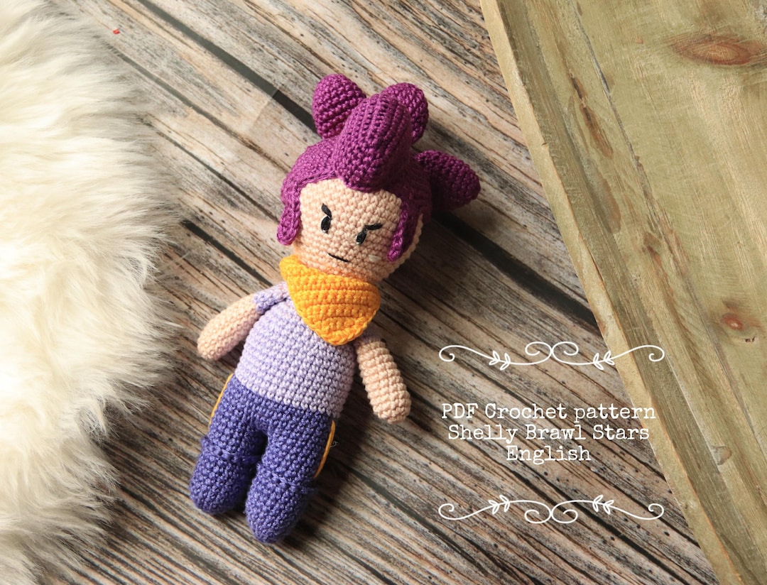 Brawl Stars Shelly Crochet Pattern , PDF Amigurumi Pattern , Amigurumi ...