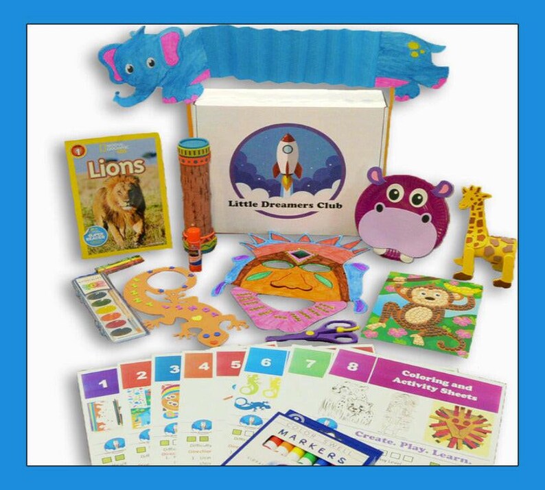 Kids Crafts! 6-box Prepaid Gift Set – Monthly Craft Subscription for ...