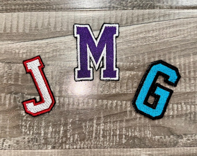 4.5" Varsity Custom Patches for Jackets - Embroidered Letters and Iron ...