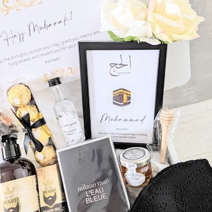 Luxury Mens Umrah Mubarak Gift Box: Beard Carel/zamzam Water ...