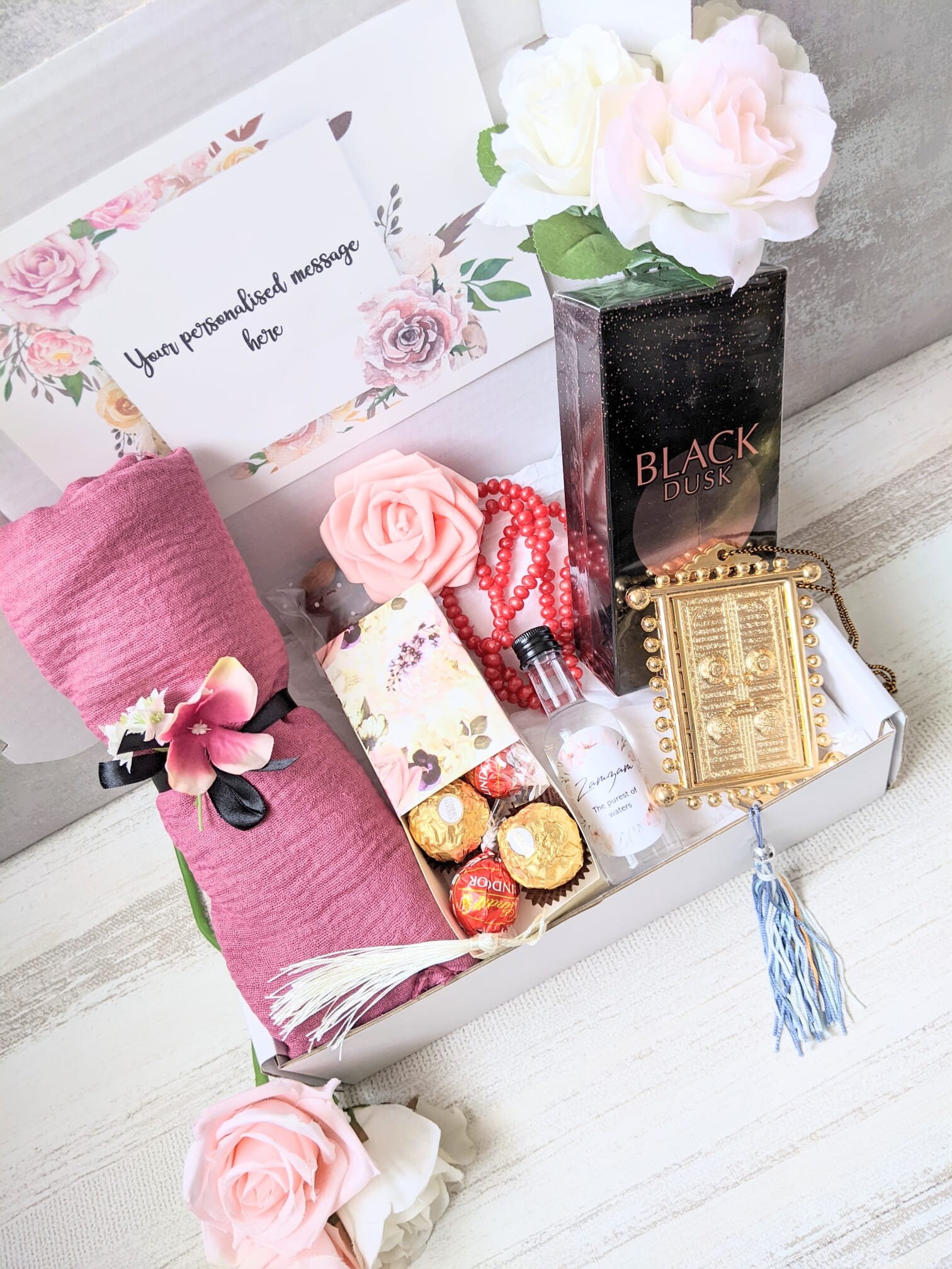 Personalised Hijab Gift/pamper Hamper/muslim Bride/islamic Mum Gift ...