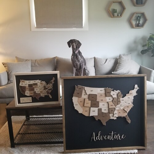 3D Map of USA Glowforge Laser Cut File Instant Download - Etsy