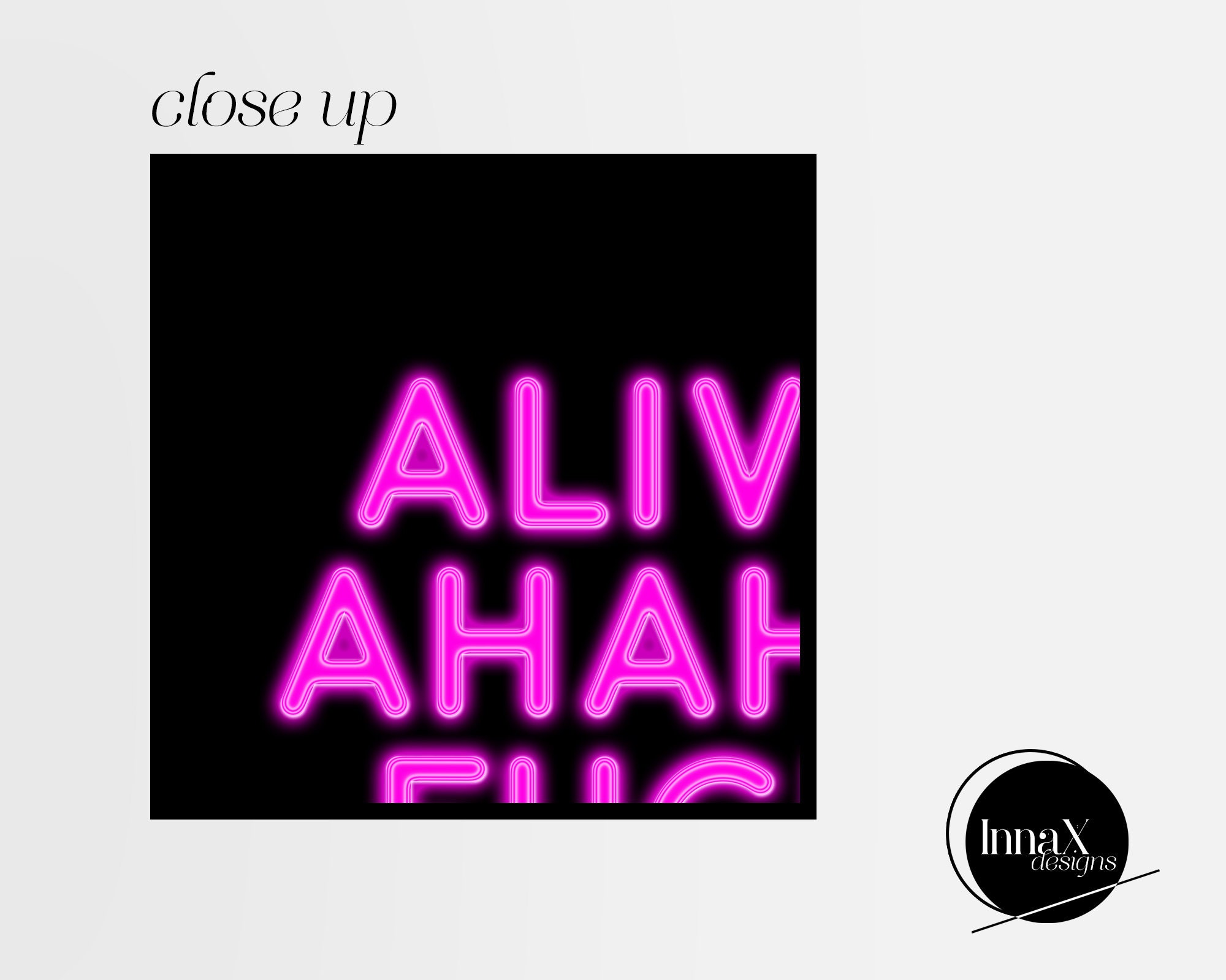 Alive Ahaha Pink Neon Sign Tik Tok Typography Printable - Etsy Canada