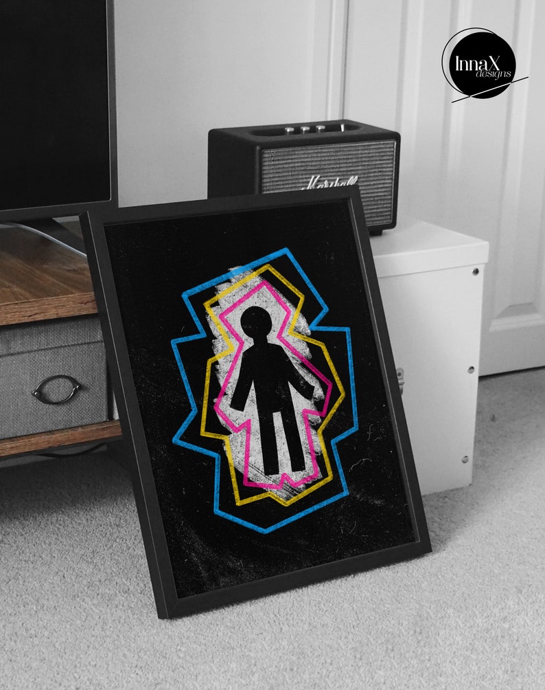 Subtle Pansexual Aura Pan Pride Flag Colors Pansexual Print - Etsy