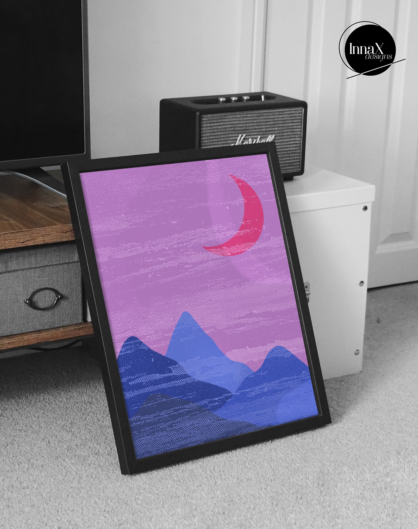 Subtle Bi Pride Decor Digital Download Bisexual Pride Flag | Etsy