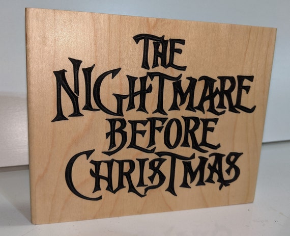 The Nightmare Before Christmas Desk or Wall Decoration - Etsy