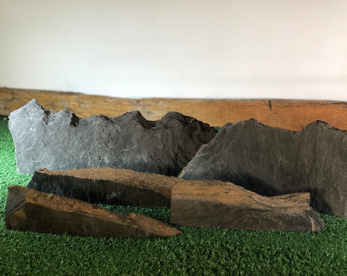 Decorative Slate 5 Unique Pieces - Etsy