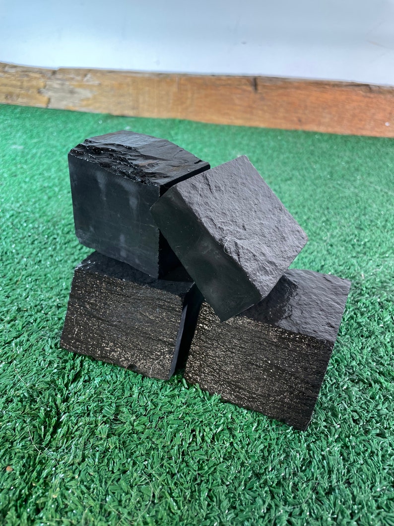Slate Cubes. Four Cut Slate Squares for Crafts, Photography, Aquariums ...