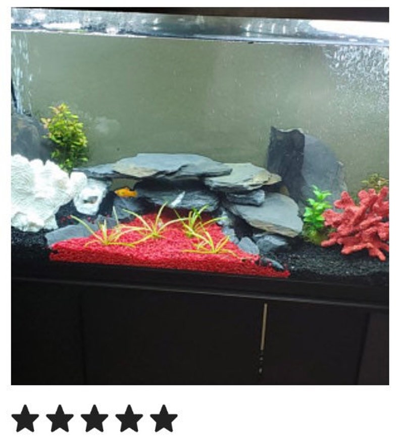 Natural Slate Rock Cave Fish Tank Aquarium Decor for Reptiles, Spiders ...