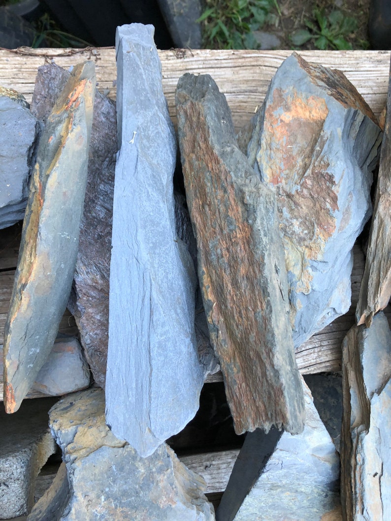 Large Box. 10lbs. Rust Colored Slate Stone for Mosaic or - Etsy