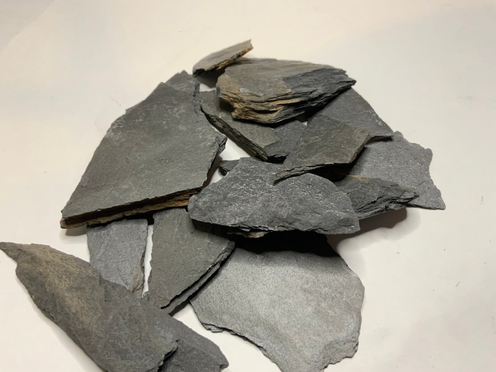 Slate Chips for Mosaic or Crafts. 1 Lbs Natural Stone Grey. - Etsy