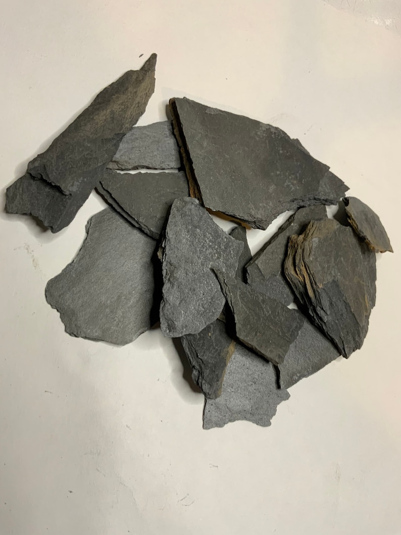 Slate Chips for Mosaic or Crafts. 1 Lbs Natural Stone Grey. - Etsy