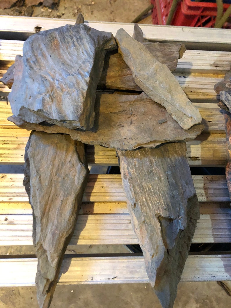 Extra Large Natural Slate Rock Cave Fish Tank Aquarium Decor for ...
